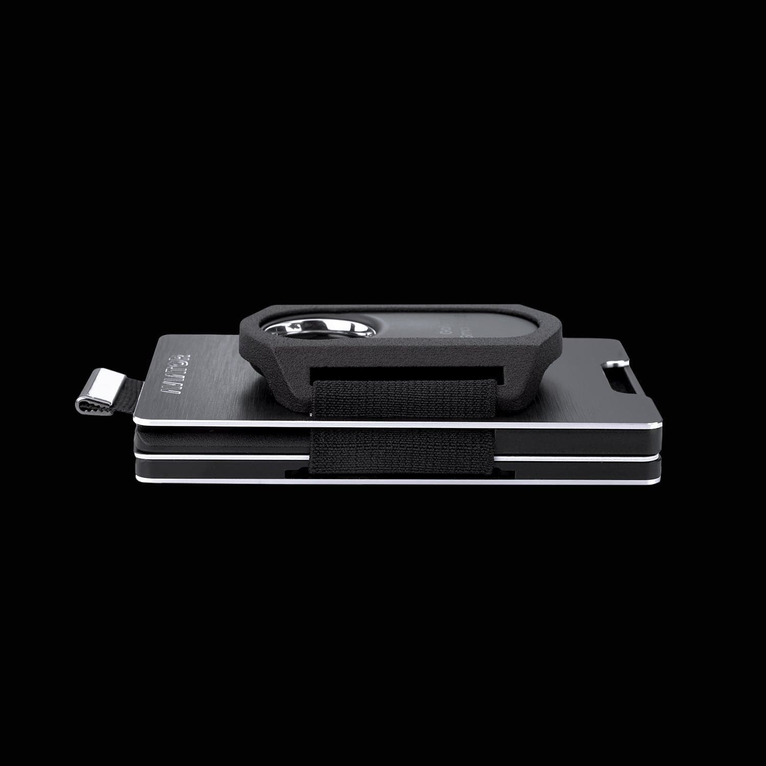Brushed Black | Slide Wallet + 3D printed Samsung Galaxy SmartTag2 Hol ...