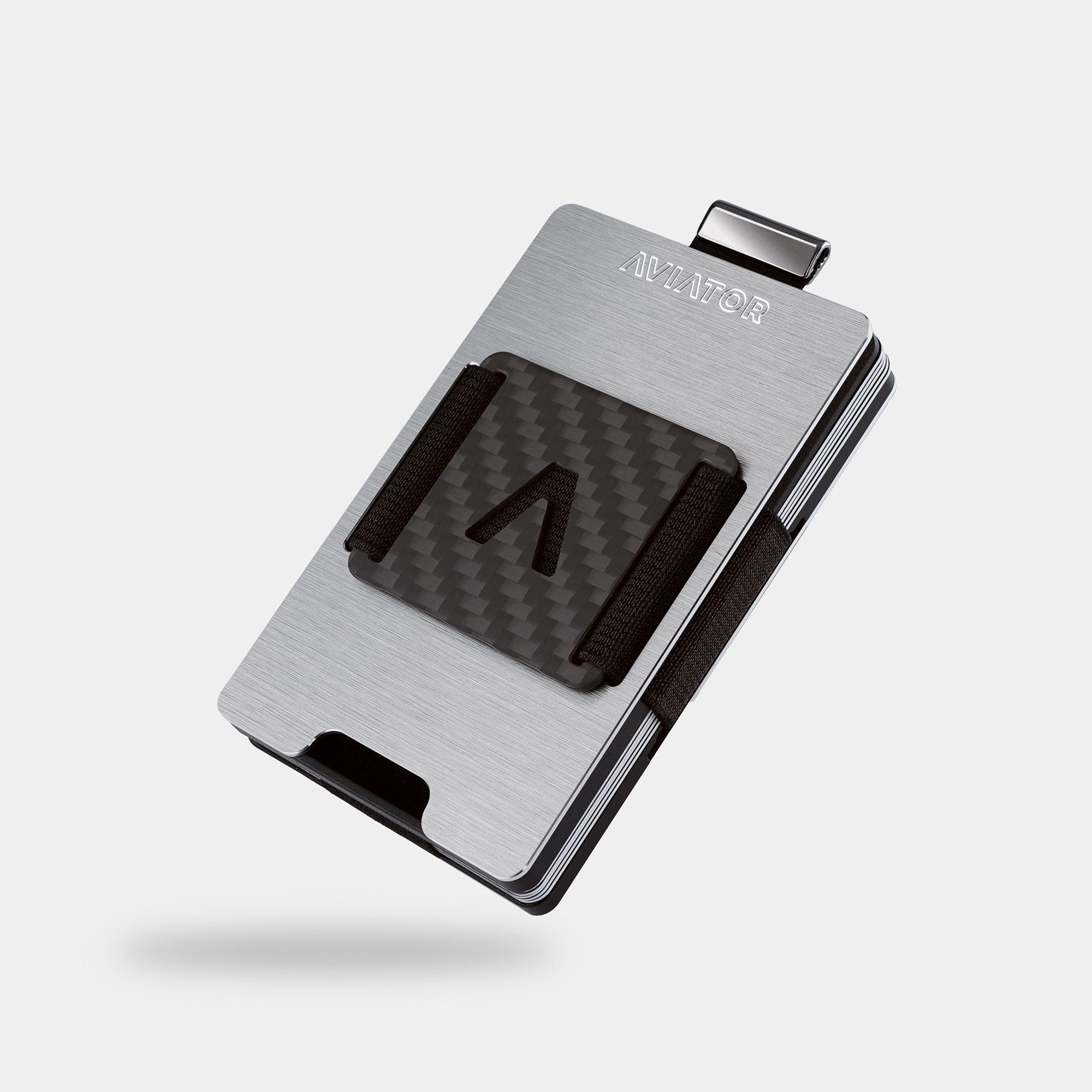 Brushed Silver Slim Wallets | Slide | Best Metal Wallets - AVIATOR by ...
