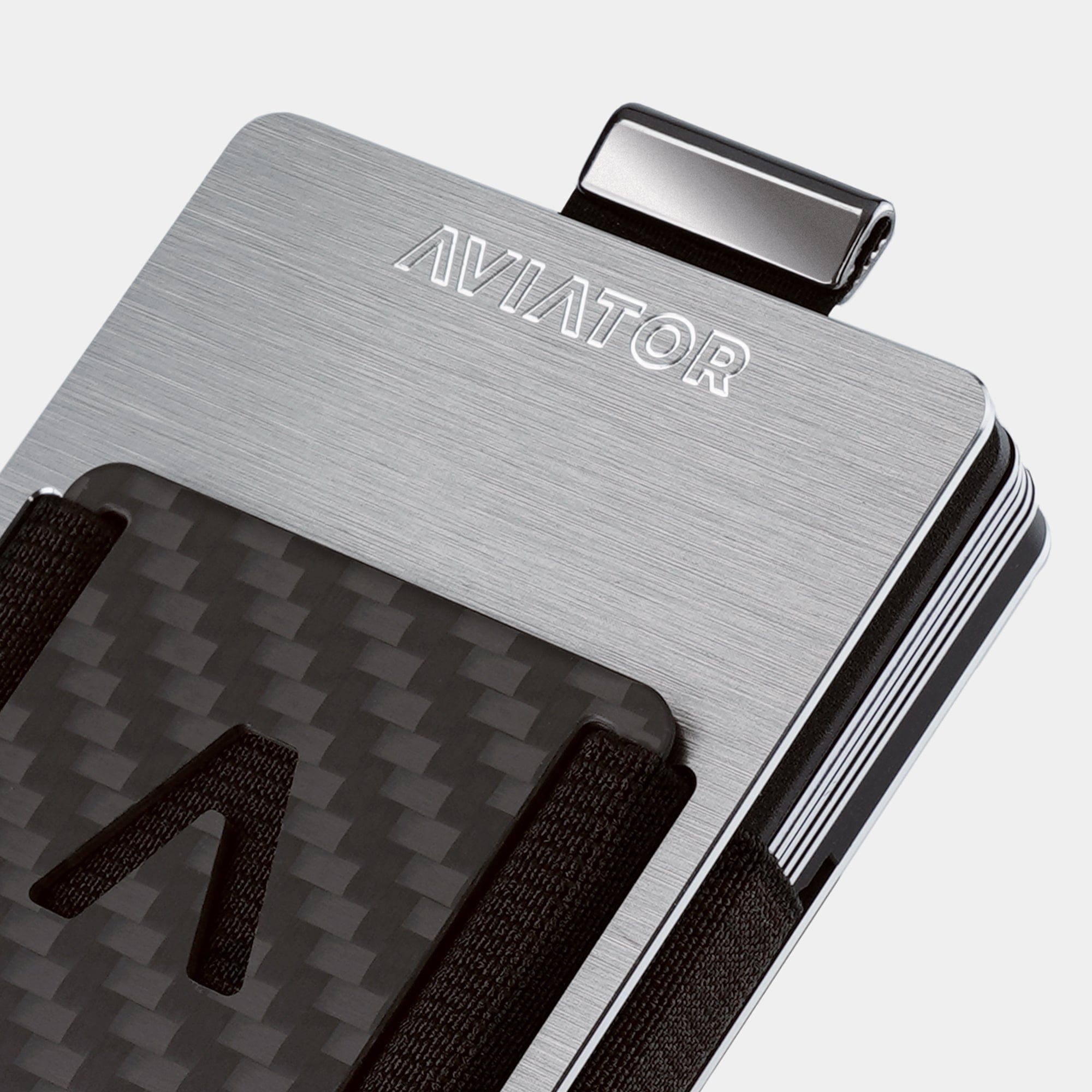 Brushed Silver Slim Wallets | Slide | Best Metal Wallets - AVIATOR by ...