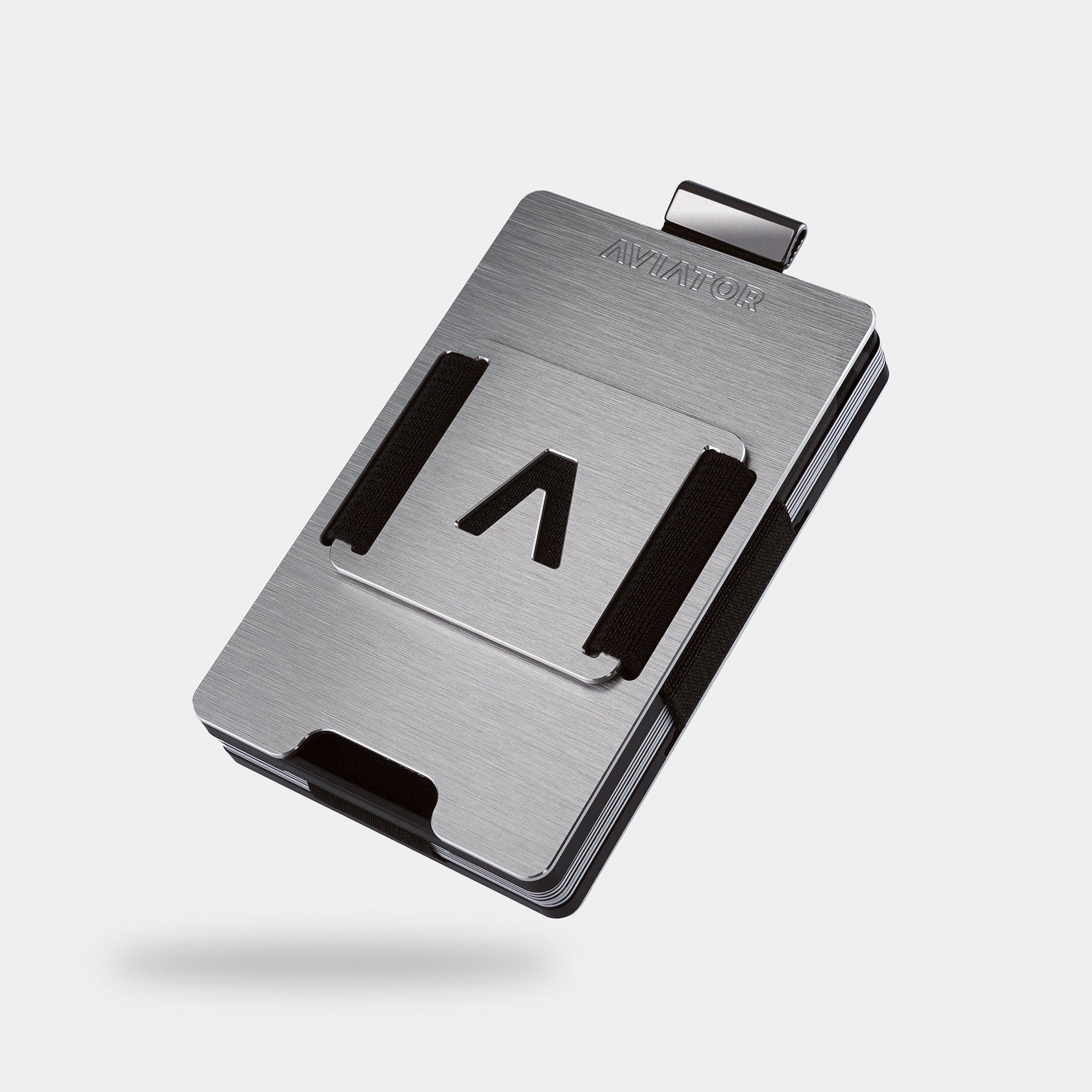 Brushed Silver Slim Wallets | Slide | Best Metal Wallets - AVIATOR by ...