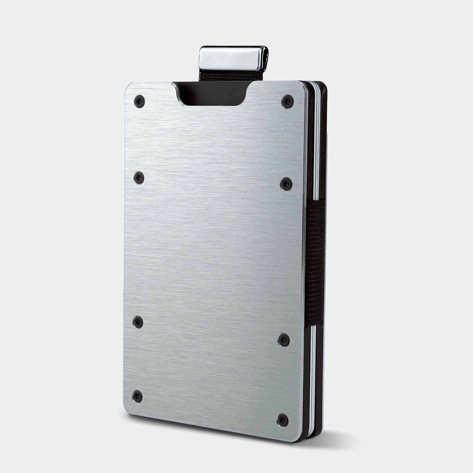 Brushed Silver Metal Slim Wallet - AVIATOR by EVERMADE WALLETS