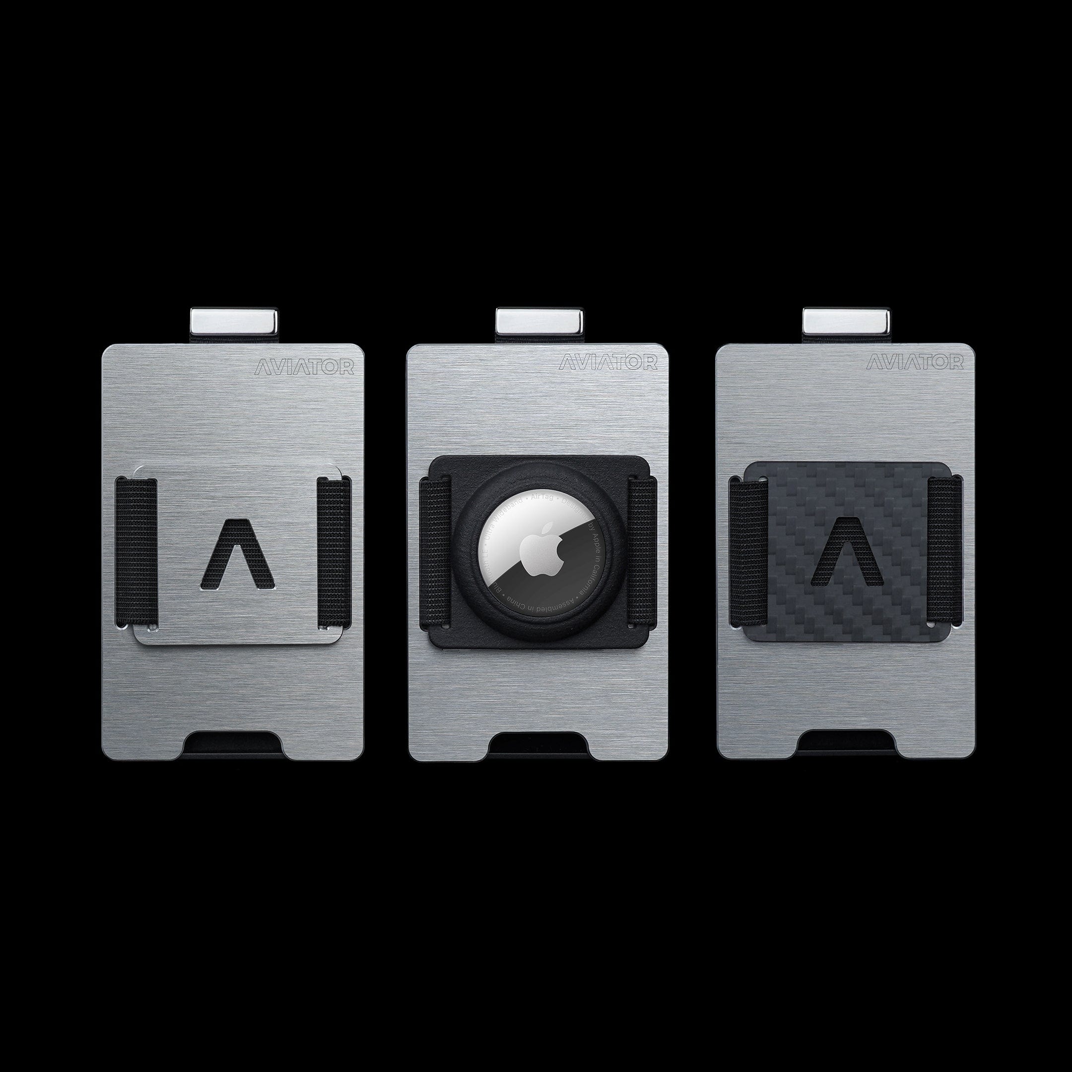 Brushed Silver Slim Wallets | Slide | Best Metal Wallets - Aviator Wallet