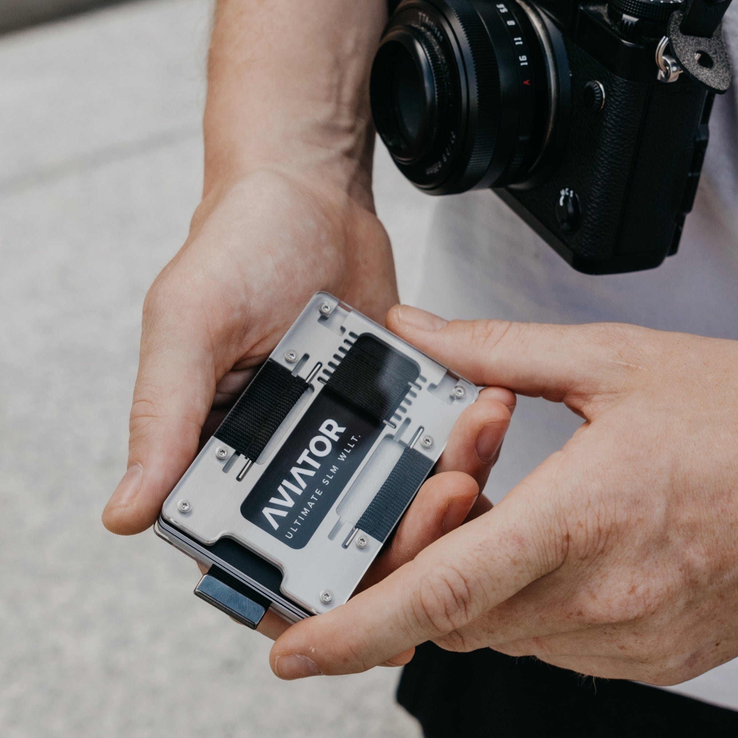 Fusion | Transparentes Slide Wallet - AVIATOR by EVERMADE WALLETS