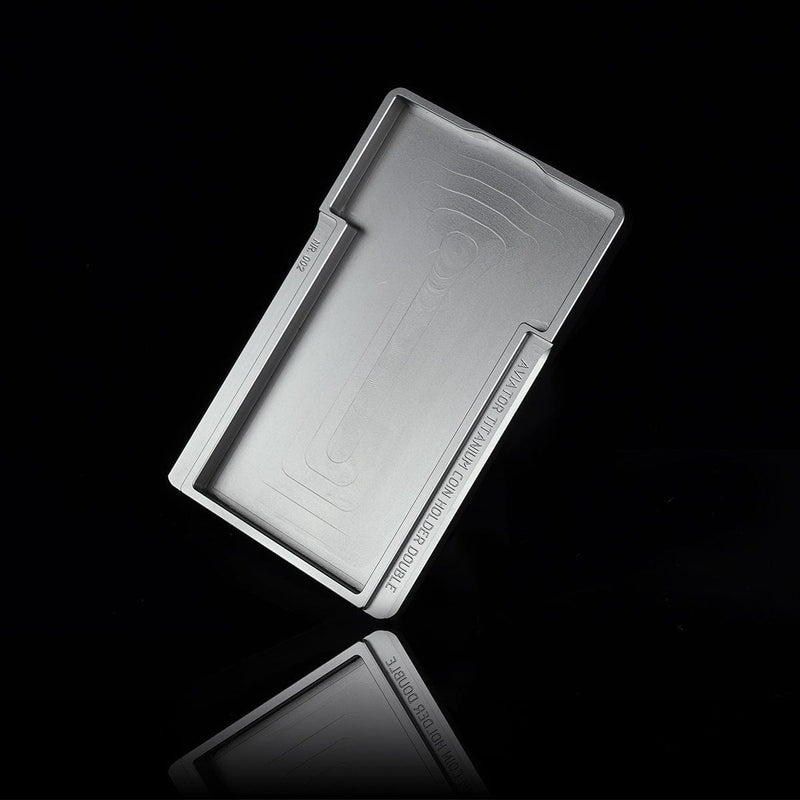 Titan #1 | Titanium Double Coin Compartment - AVIATOR by EVERMADE WALLETS