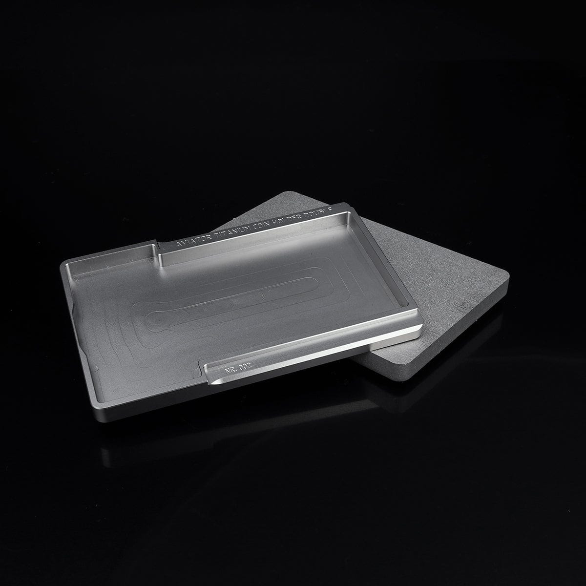 Titan #1 | Titanium Double Coin Compartment - AVIATOR by EVERMADE WALLETS