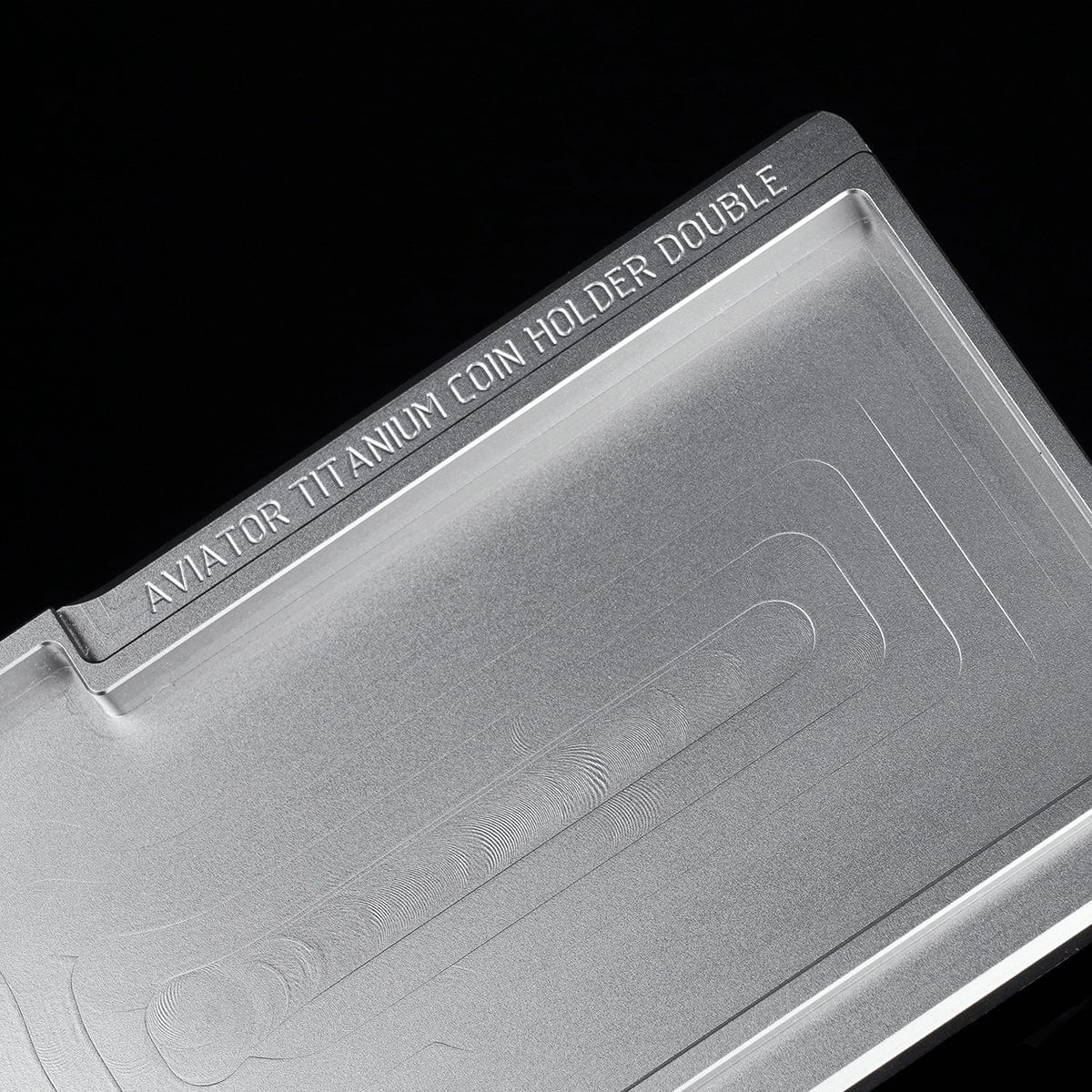 Titan #1 | Titanium Double Coin Compartment - AVIATOR by EVERMADE WALLETS