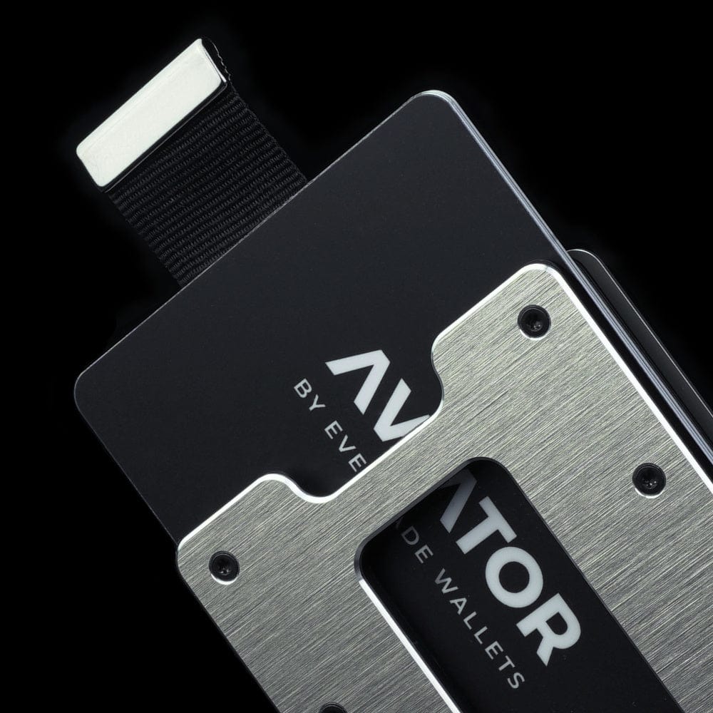 Brushed Silver Slim Wallets | Slide | Best Metal Wallets - AVIATOR by ...