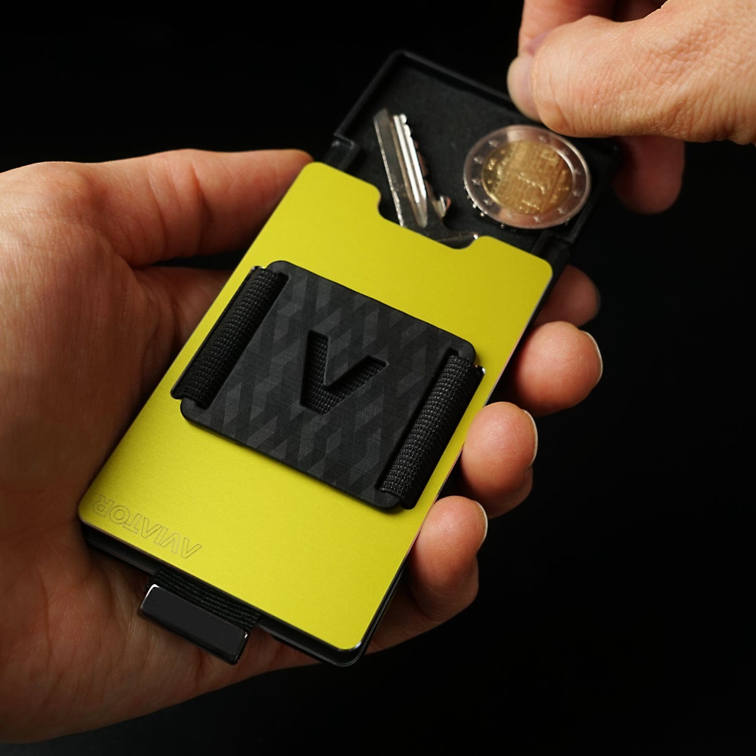 Electric lime | Slide | Slim Wallet | Metal Wallet - AVIATOR by ...