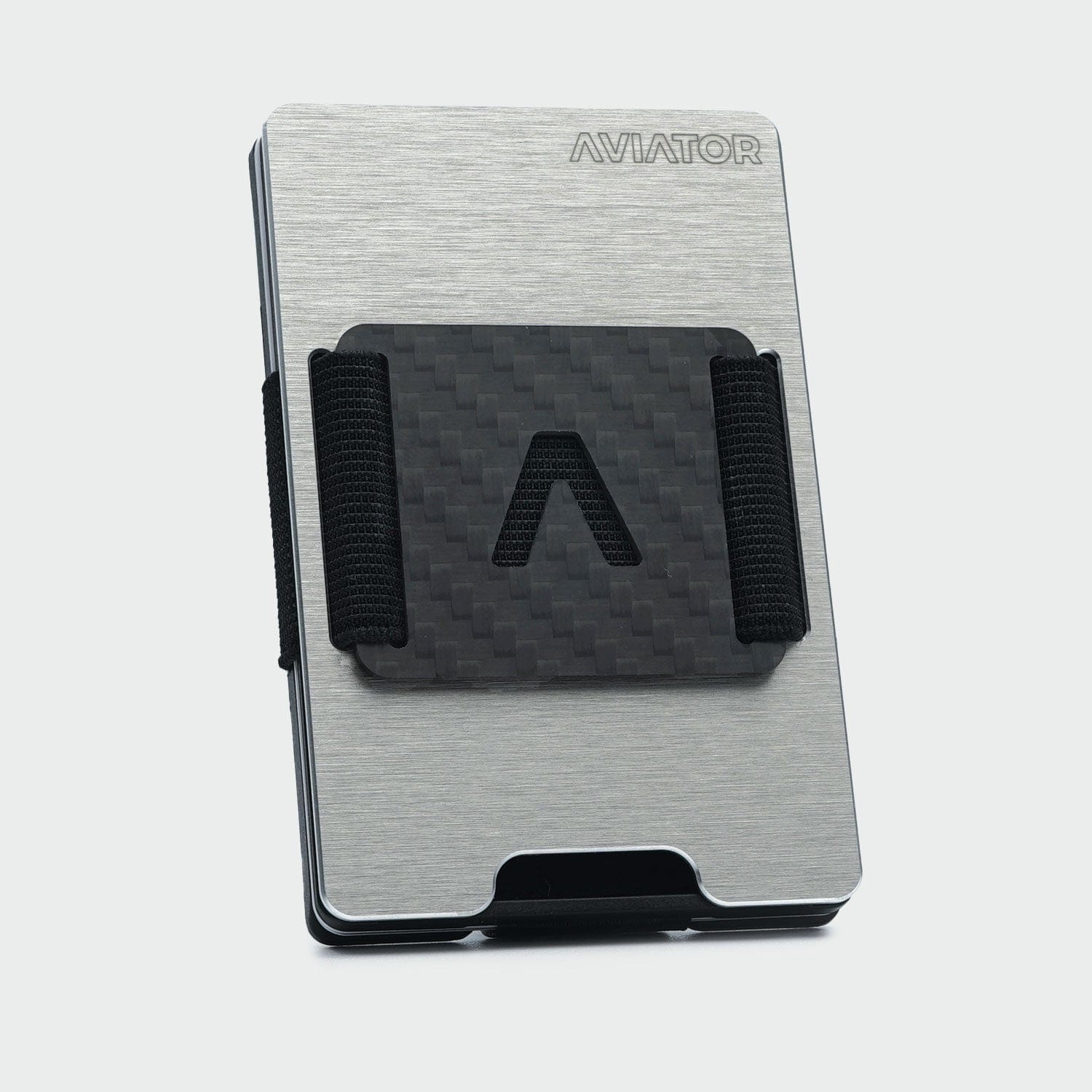 Brushed Silver Slim Wallets | Slide | Best Metal Wallets - AVIATOR by ...