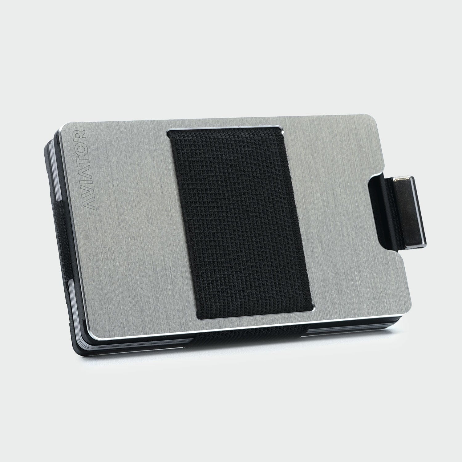 Brushed Silver Slim Wallets | Slide | Best Metal Wallets - AVIATOR by ...