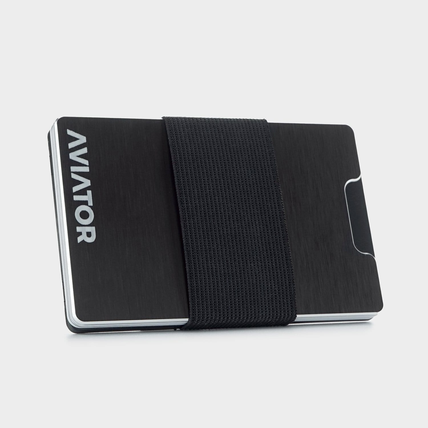 Black Brushed | Classic | Minimalist Metal Wallet - AVIATOR by EVERMADE ...