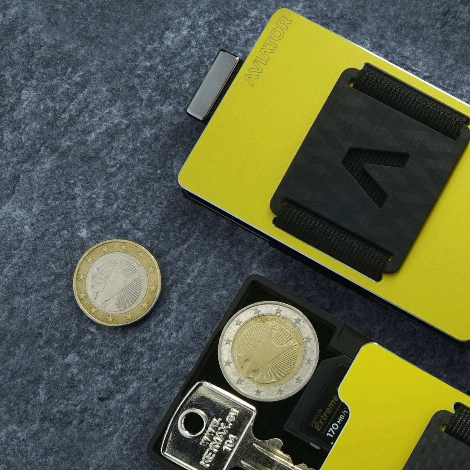 Electric lime | Slide | Slim Wallet | Metal Wallet - AVIATOR by ...