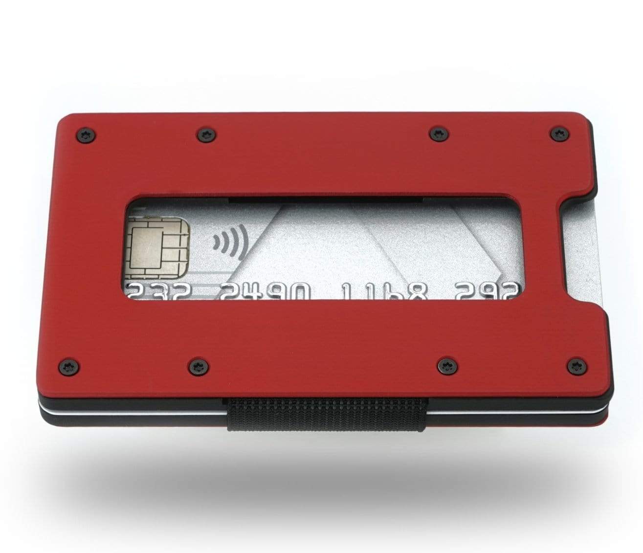 Red Slim Wallet | Imola Red Minimalist Wallet | Aviator Wallet ...