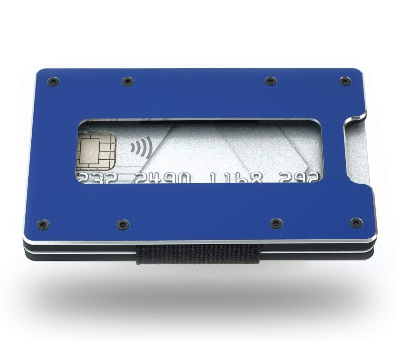 Sapphire Blue Metal Wallet | Aviator Wallet | Minimalist Wallet ...